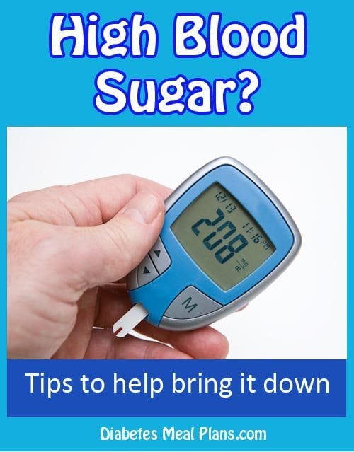High Blood Sugar Levels Tips To Help Bring Them Down