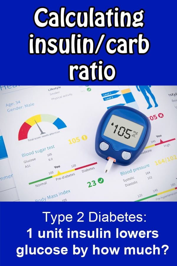 1 Unit Insulin Lowers Glucose By How Much Calculating Insulin carb Ratio