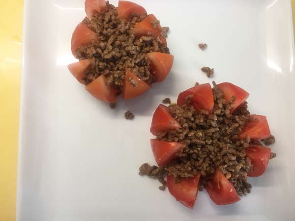 Taco Tomatoes: 5 Ingredient Meal