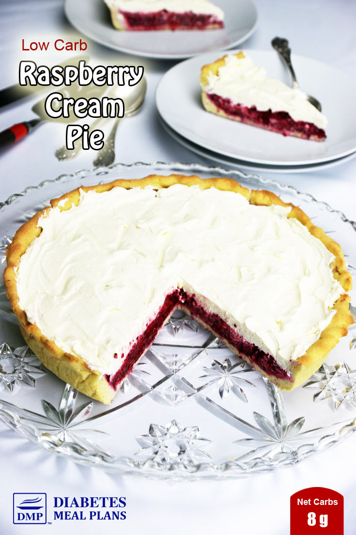 Low Carb Raspberry Cream Diabetic Pie (or make it Blueberry or ...