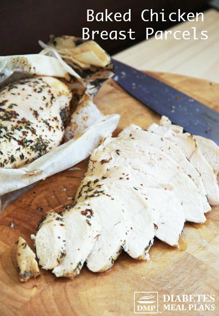 Parcel baked chicken breast