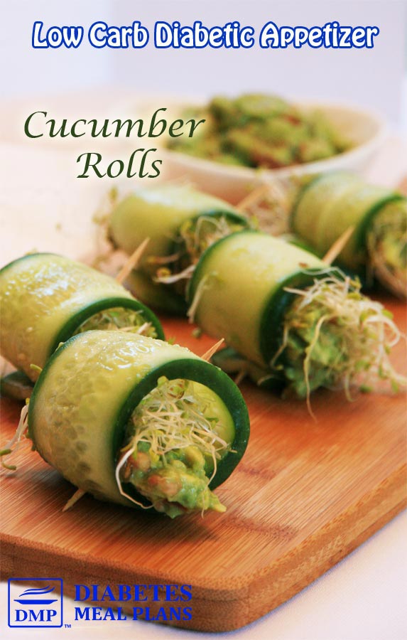 Diabetes Appetizers: Cucumber Rolls